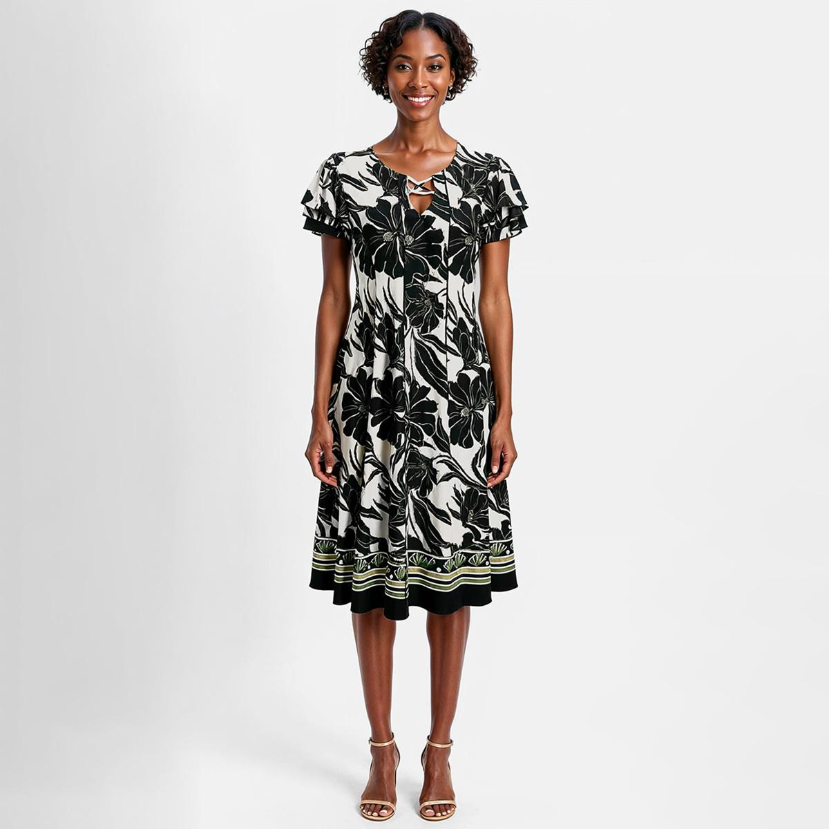 Click here for Womens Sami &  Short Sleeve Tropical Shift Dress prices